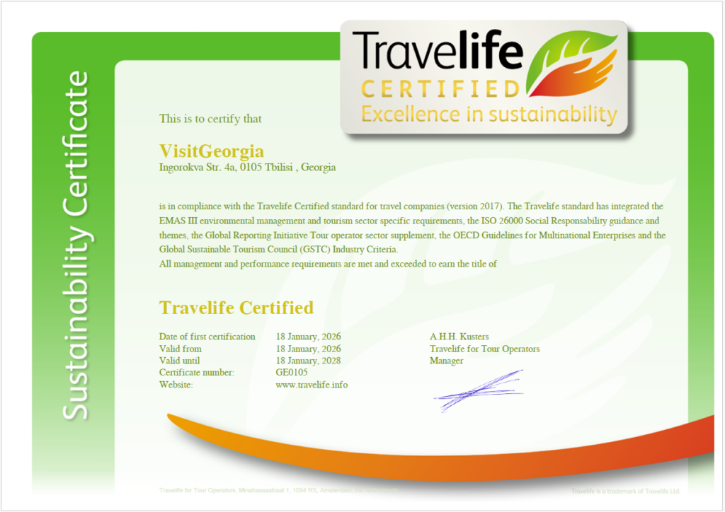 VisitGeorgia Awarded Travelife Certified Status for Sustainability ...
